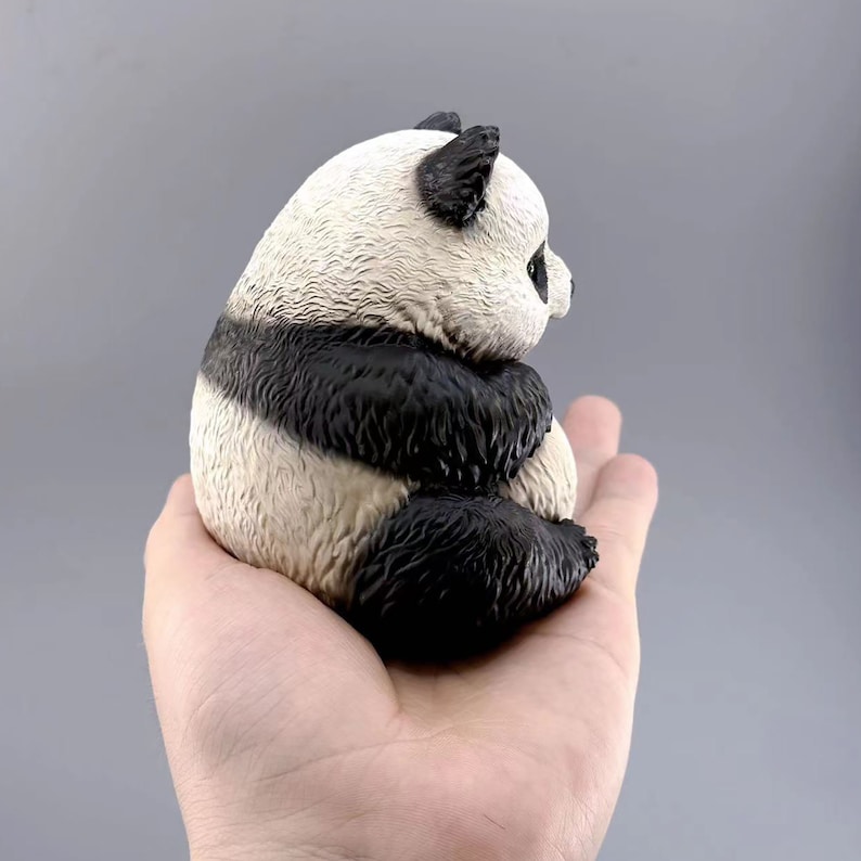 Resin Panda Animal Miniatures Statue for Home Decor - Etsy