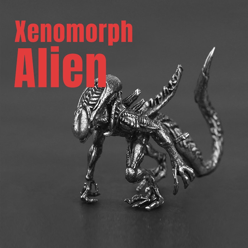 Alien Xenomorph Necronomicon Metal Sculpture Miniature - Etsy
