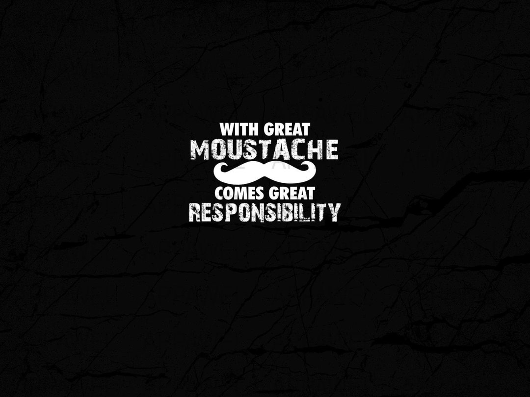 Funny Mustache Quote Digital Art, Wall Decor Printable, Workplace Humor ...