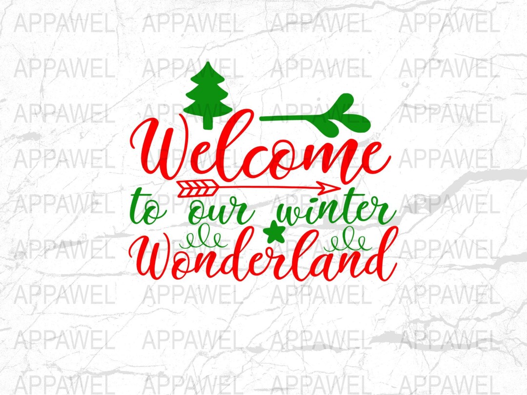 Welcome to Our Winter Wonderland Digital Download Christmas Print ...