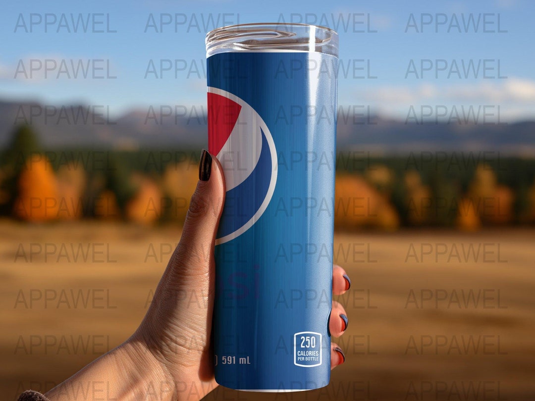 Pepsi Cola Label Wrap, Digital Tumbler Design, Printable Pepsi Logo ...
