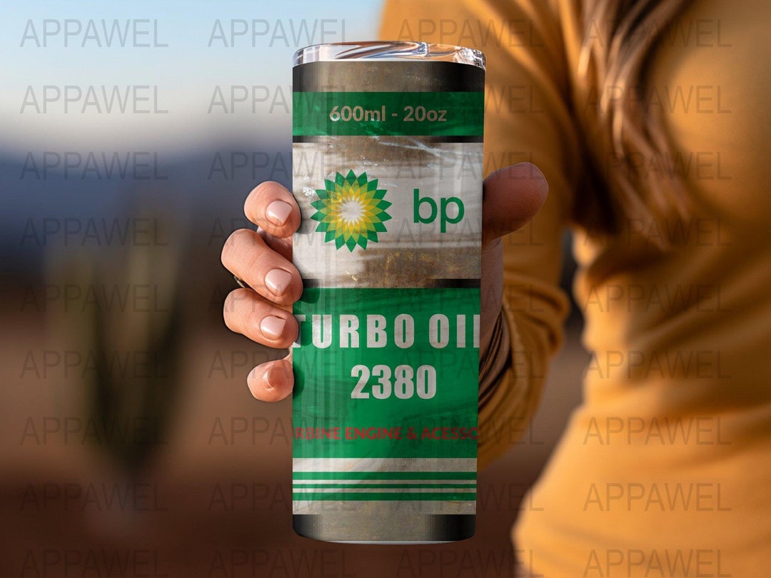 Green Oil Label Tumbler Design, 600ml 20oz Turbo Oil 2380 Tumbler Wrap ...