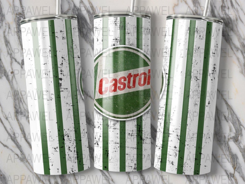 Vintage Castrol Racing Logo Digital Download, Tumbler Wrap Design ...
