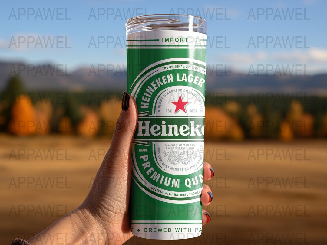Heineken Lager Beer Label, Premium Quality Heineken Tumbler Design ...