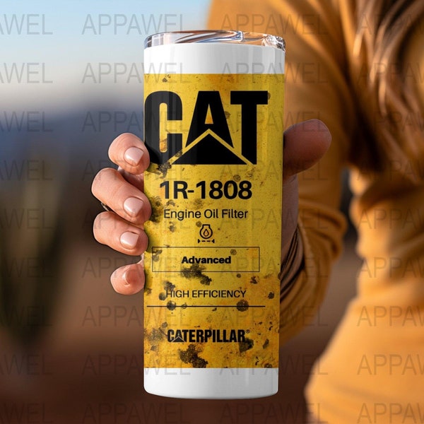 Cat Oil Filter Tumbler - Etsy