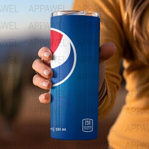 Pepsi Cola Label Wrap, Digital Tumbler Design, Printable Pepsi Logo ...