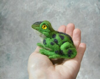 Needle Felted Frog | Etsy