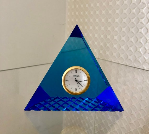MOSER Glass Clock Original Signed Perfect Condition. | Etsy