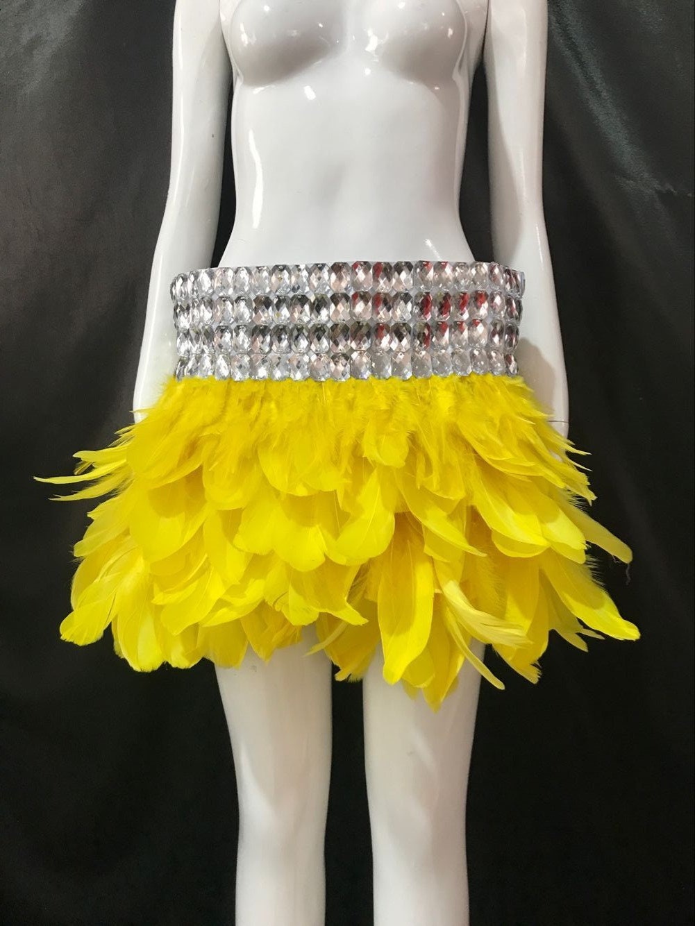 Feather Skirt Feather Samba Clothing Showgirl Dance Costume Etsy