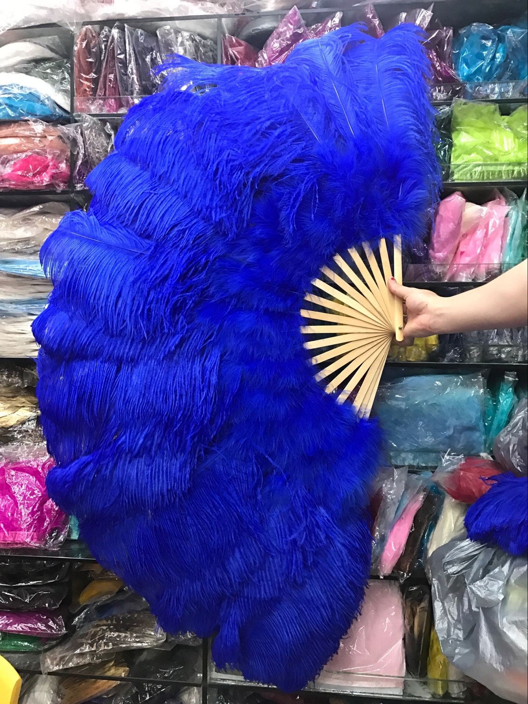 Feather Fan Dance Costume Set - Etsy