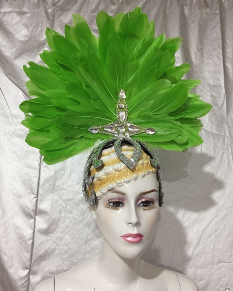 Feather Headdress, Feather Headpiece, Samba Headdress,cosplay, Dance ...