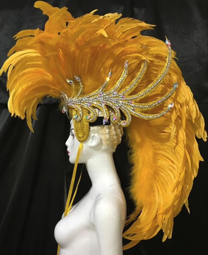 Feather Headdress, Feather Headpiece, Samba Headdress,cosplay, Dance ...