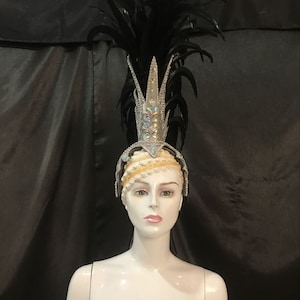 Feather Headdress Feather Headpiece Samba Headdresscosplay - Etsy