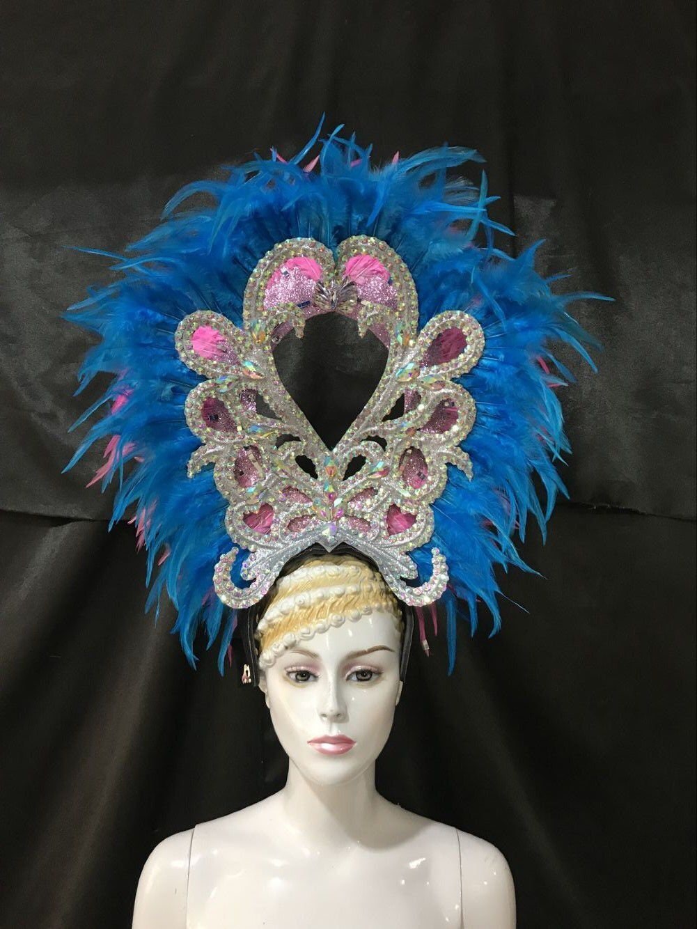 Feather Headpiece Feather Headdress Carnival - Etsy UK