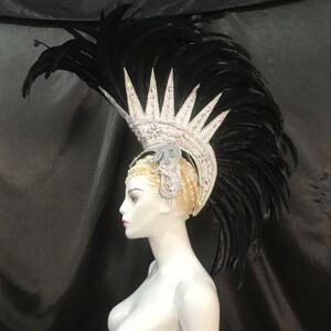 Feather Headdress Feather Headpiece Samba Headdresscosplay - Etsy