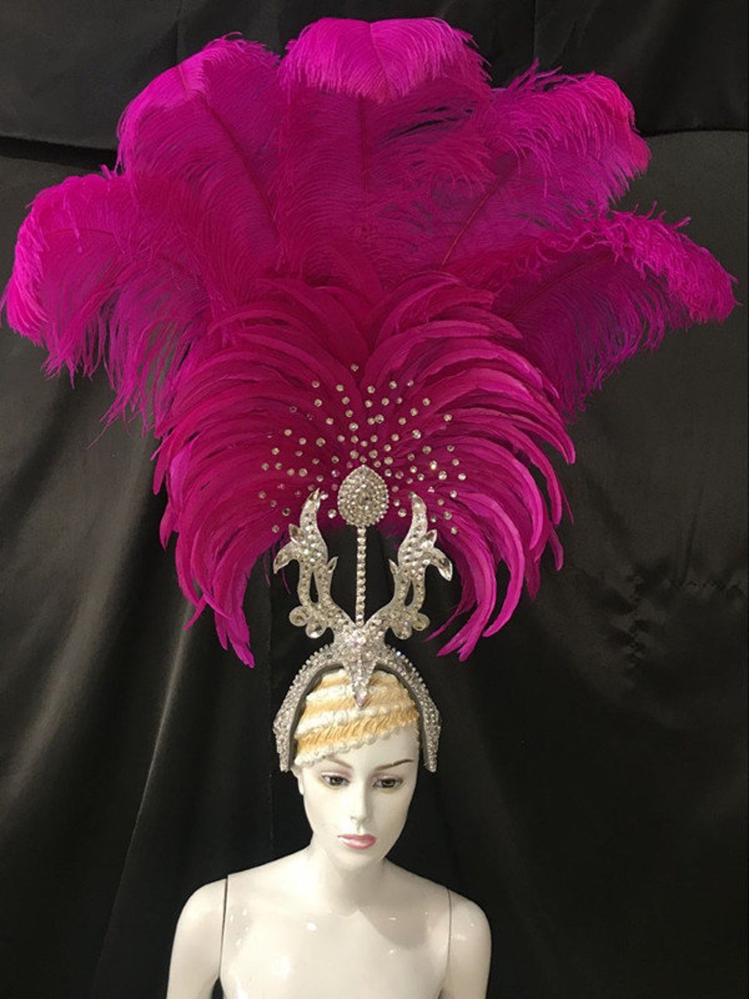 Feather Headpiece, Feather Headdress Carnival,samba Dance Costume - Etsy