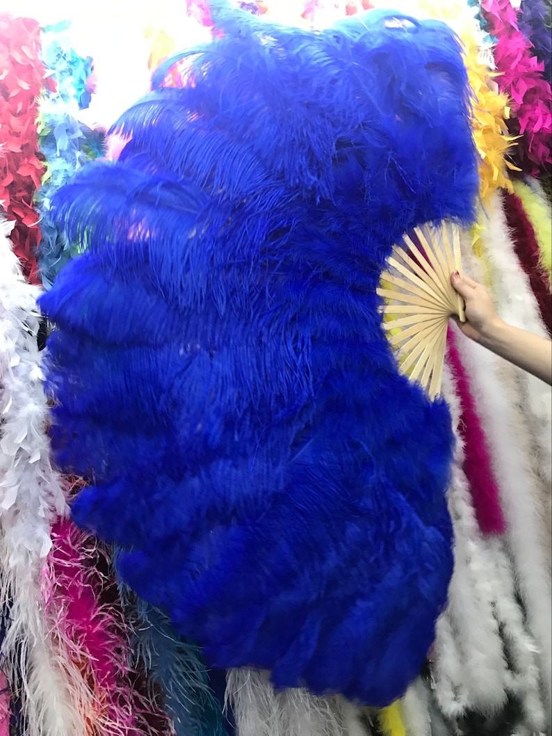 Feather Fan Dance Costume Set - Etsy