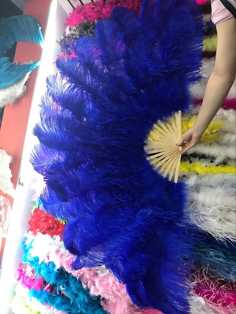 Feather Fan Dance Costume Set - Etsy