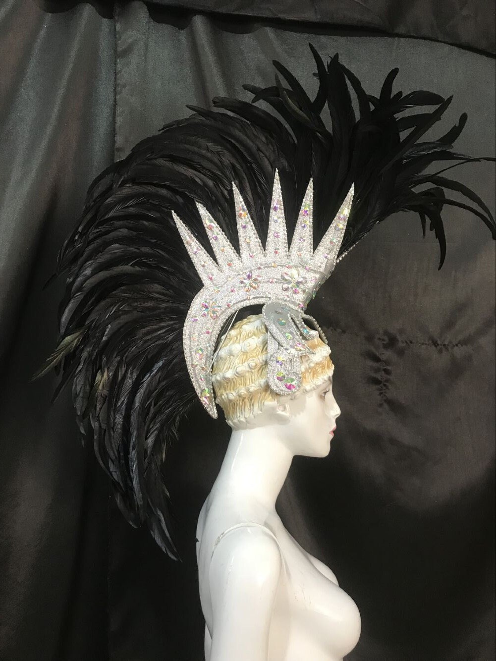 Feather Headdress Feather Headpiece Samba Headdresscosplay - Etsy