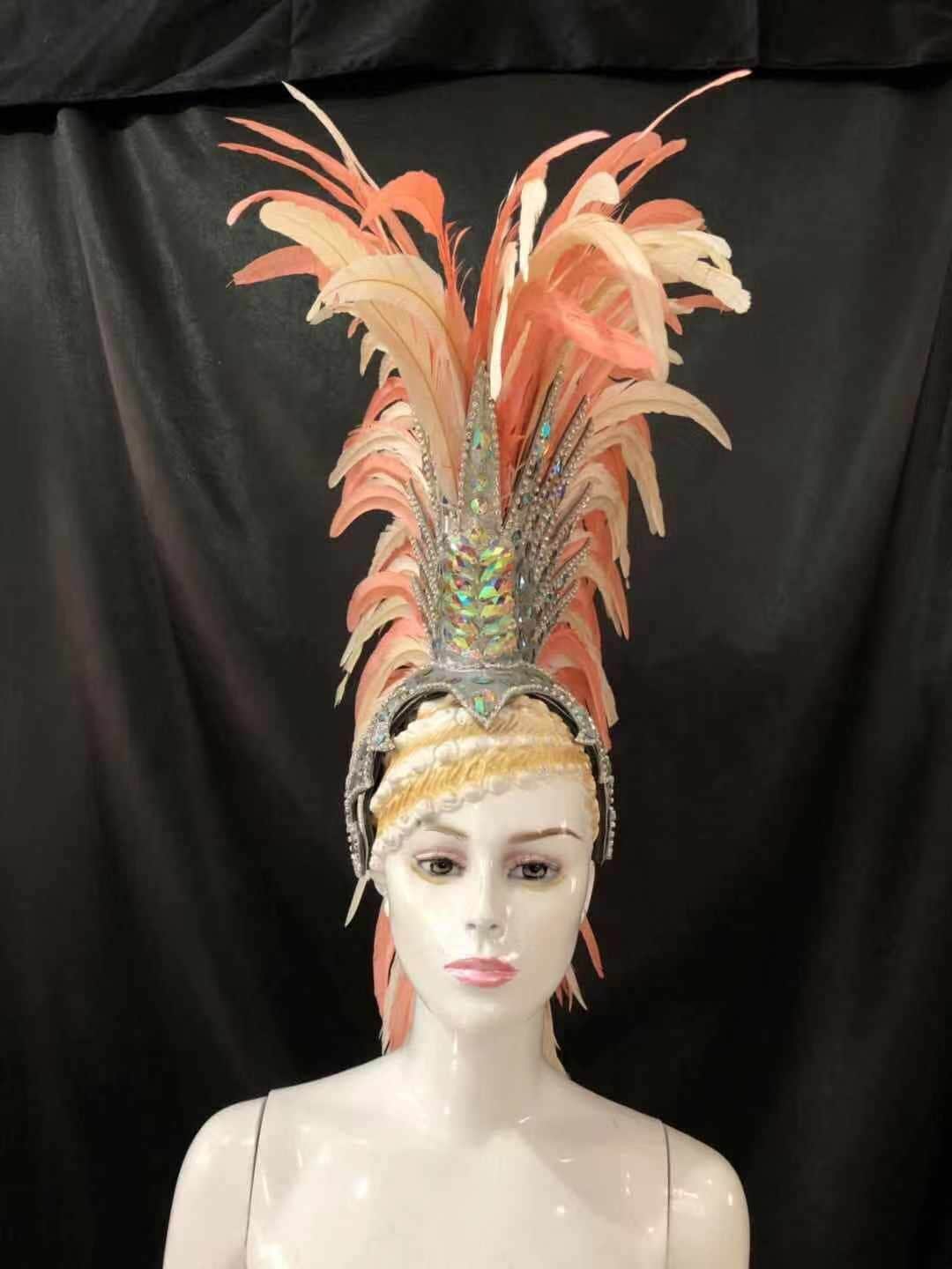 Tocado pluma tocado de plumas Carnaval - Etsy España