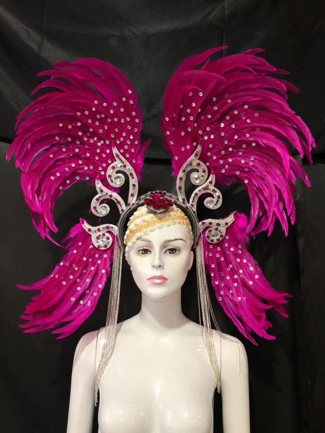 Feather Headpiece Feather Headdress Carnivalsamba Dance - Etsy