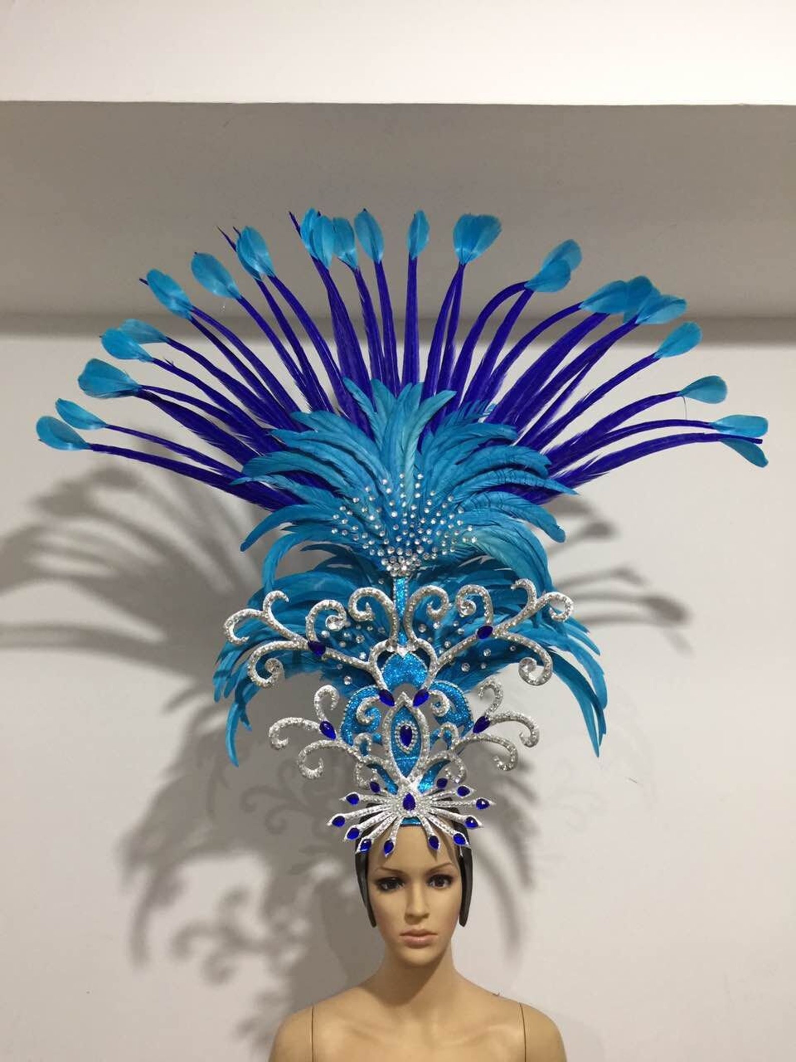 Feather Headdress, Feather Headpiece, Samba Headdress,cosplay, Dance ...