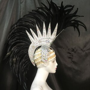 Feather Headdress Feather Headpiece Samba Headdresscosplay - Etsy