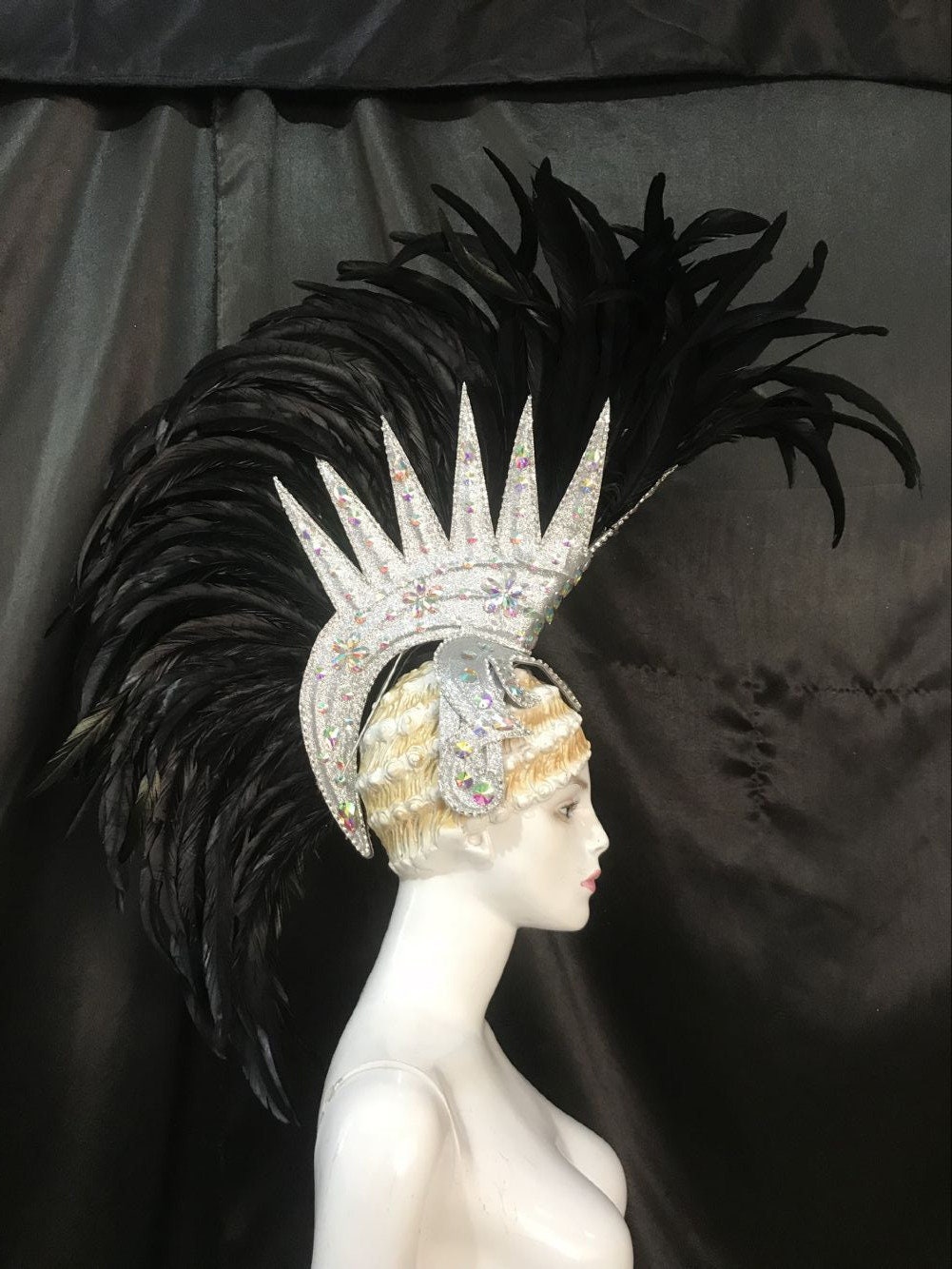 Feather Headdress Feather Headpiece Samba Headdresscosplay - Etsy
