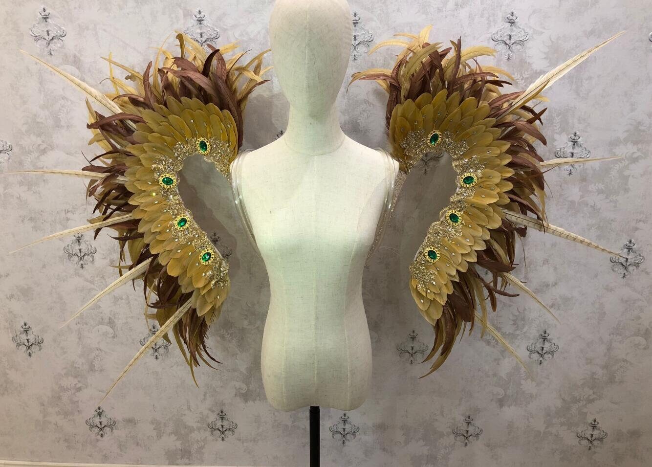 Feather Headdress Feather Headpiece With Shoulderpieces - Etsy