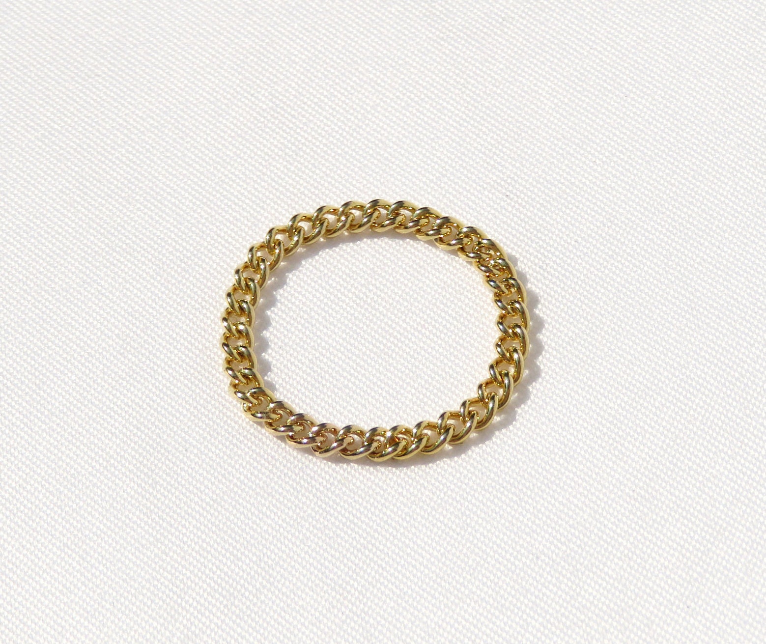 Gold Chain Ring 14k Gold Filled Ring Gold Ring Gold Chain - Etsy