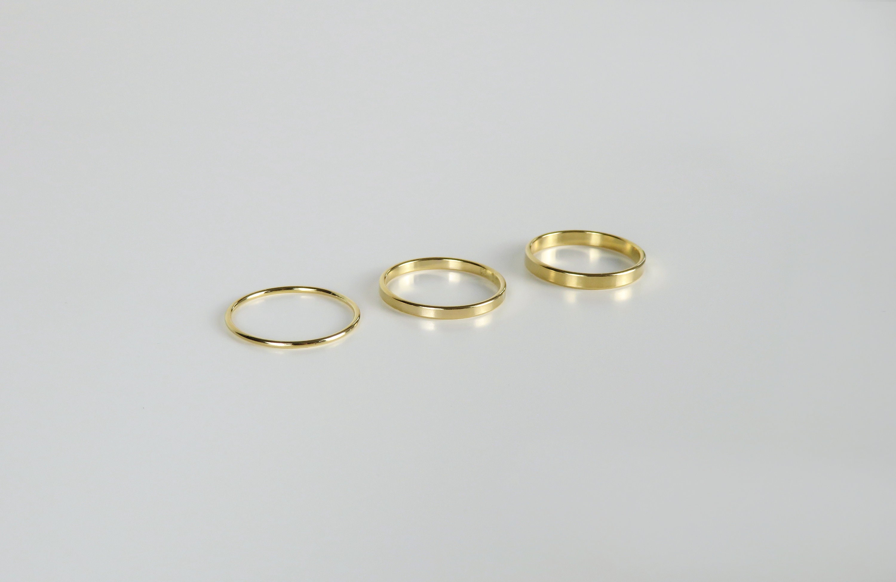 Thick Gold Ring Gold Ring 14k Gold Filled Ring Gold Stack | Etsy