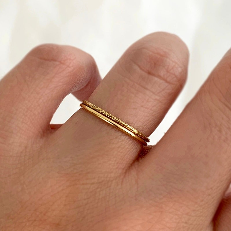 Gold Stacking Rings - Etsy