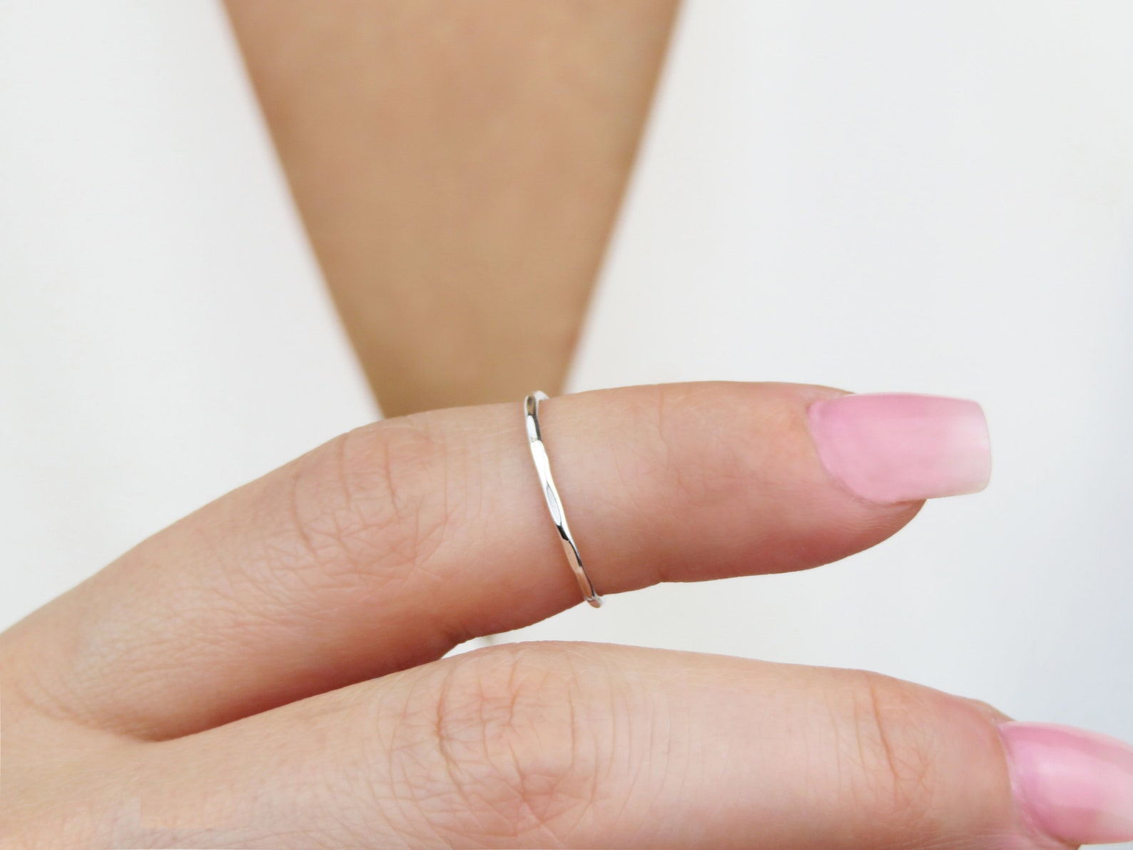 Ultra Thin Rose Gold Ring Skinny ring Thin Ring Extra Thin | Etsy