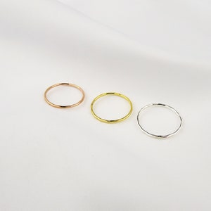 Ultra Thin Rose Gold Ring, Skinny Ring, Thin Ring, Extra Thin Ring ...