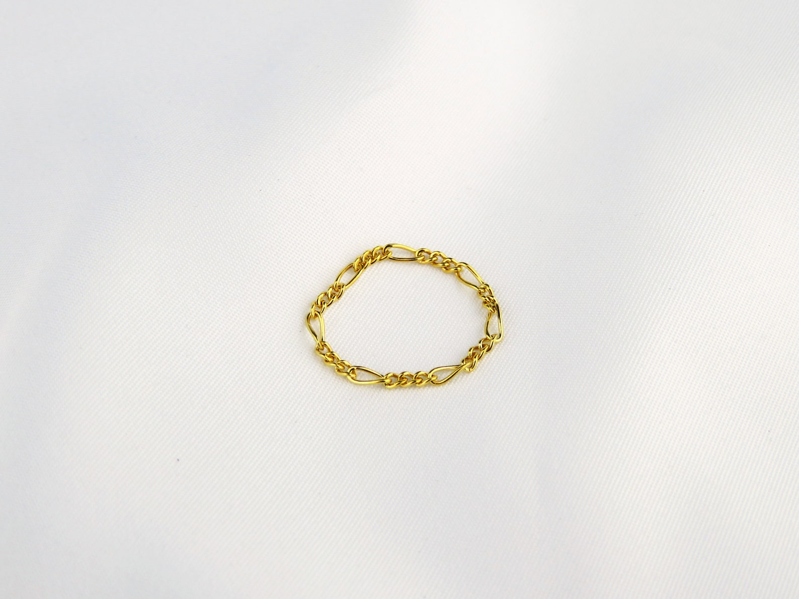 Chain Ring Gold Chain Ring Gold Ring Gold Filled Chain - Etsy