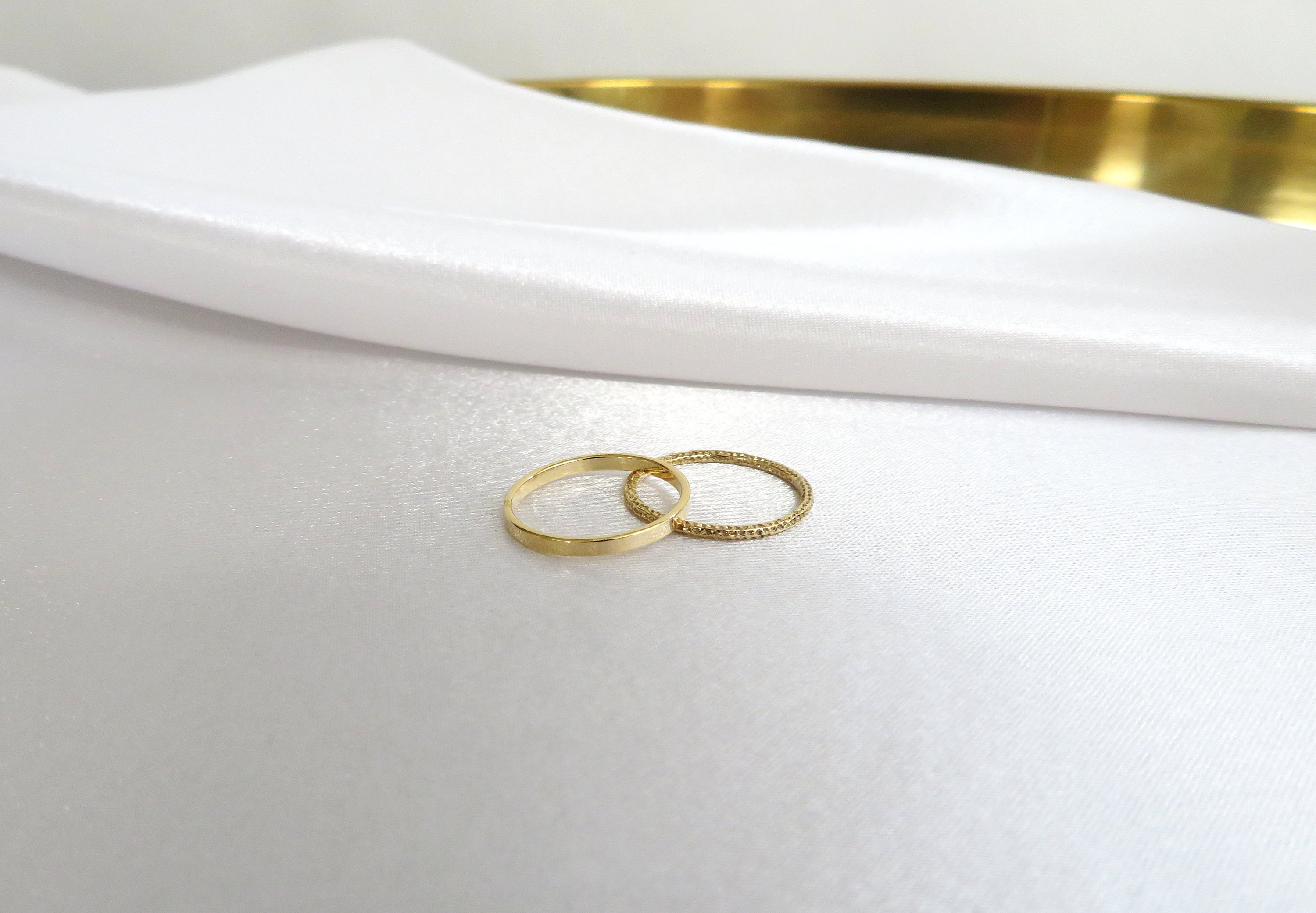 Gold Filled Ring Gold Ring Gold Ring Set Thick Gold Ring - Etsy