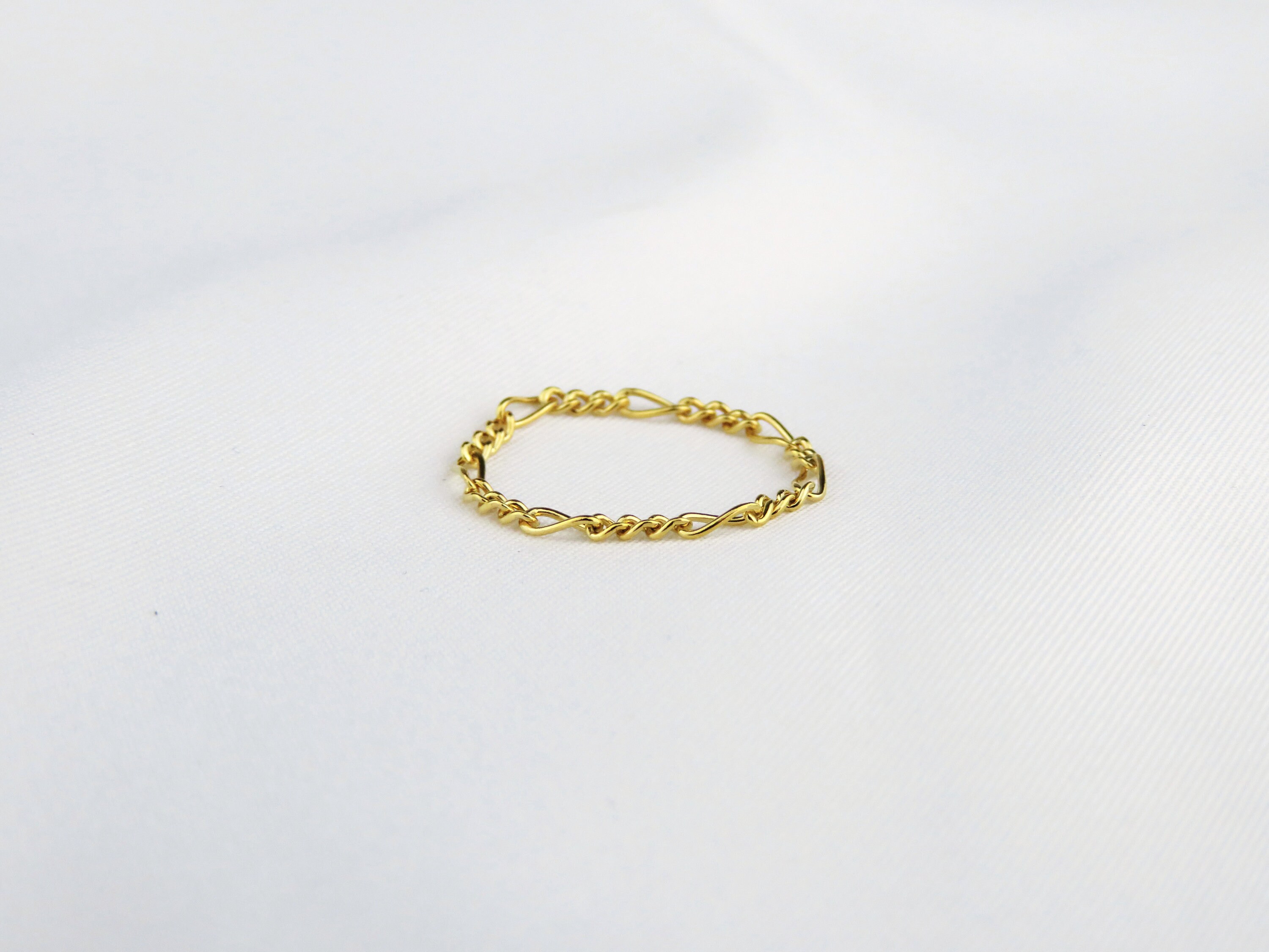 Chain Ring Gold Chain Ring Gold Ring Gold Filled Chain - Etsy