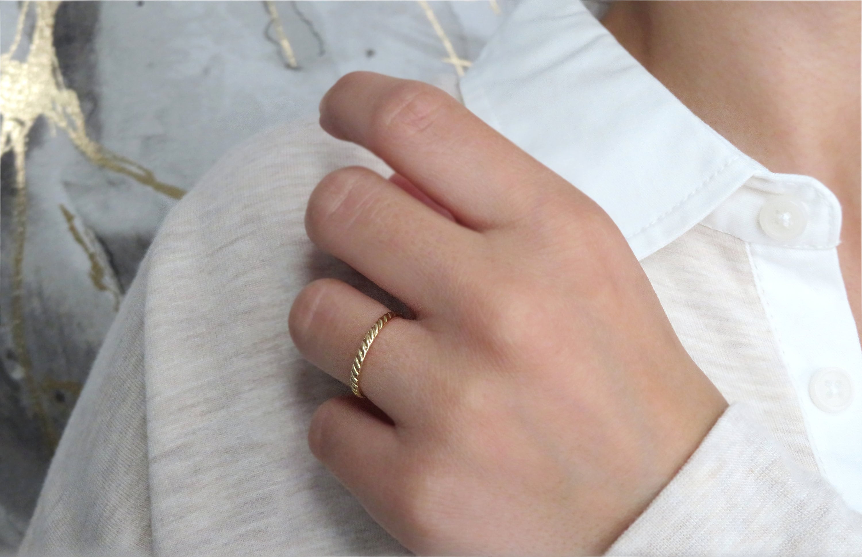 Thick Gold Ring Gold Ring 14k Gold Filled Ring Gold Stack - Etsy