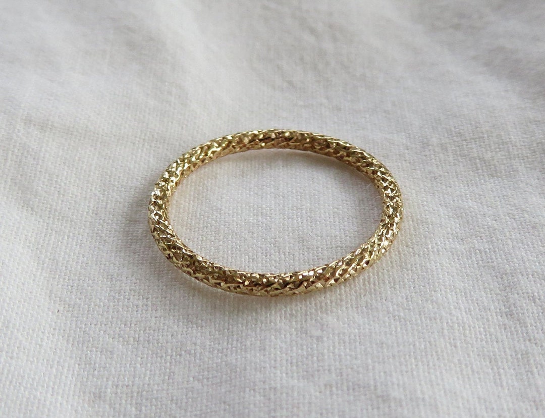 Thick Gold Ring, Gold Ring, 14k Gold Filled Ring, Gold Stack Ring ...