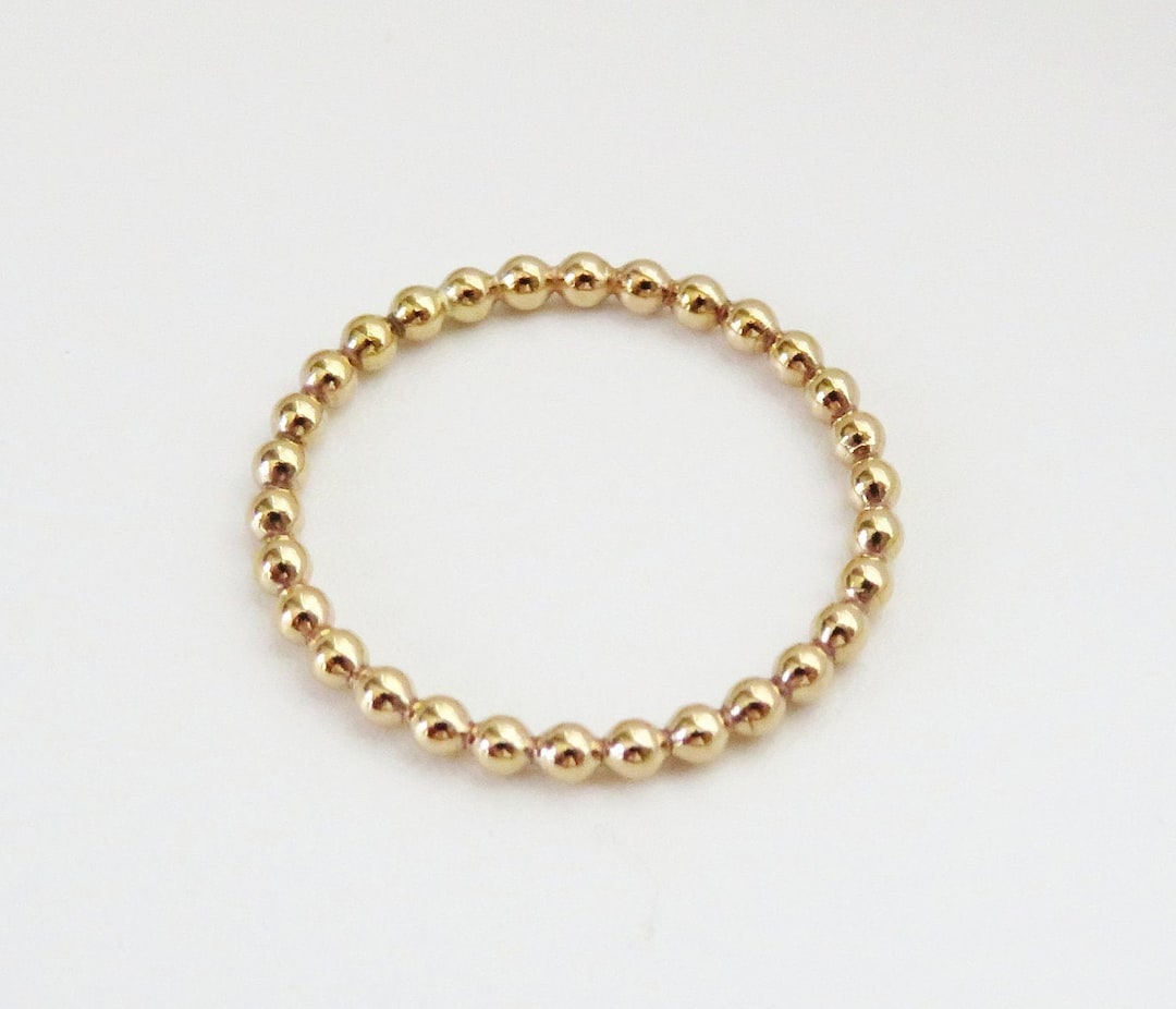 Thick Gold Ring, Gold Ring, 14k Gold Filled Ring, Gold Stack Ring ...