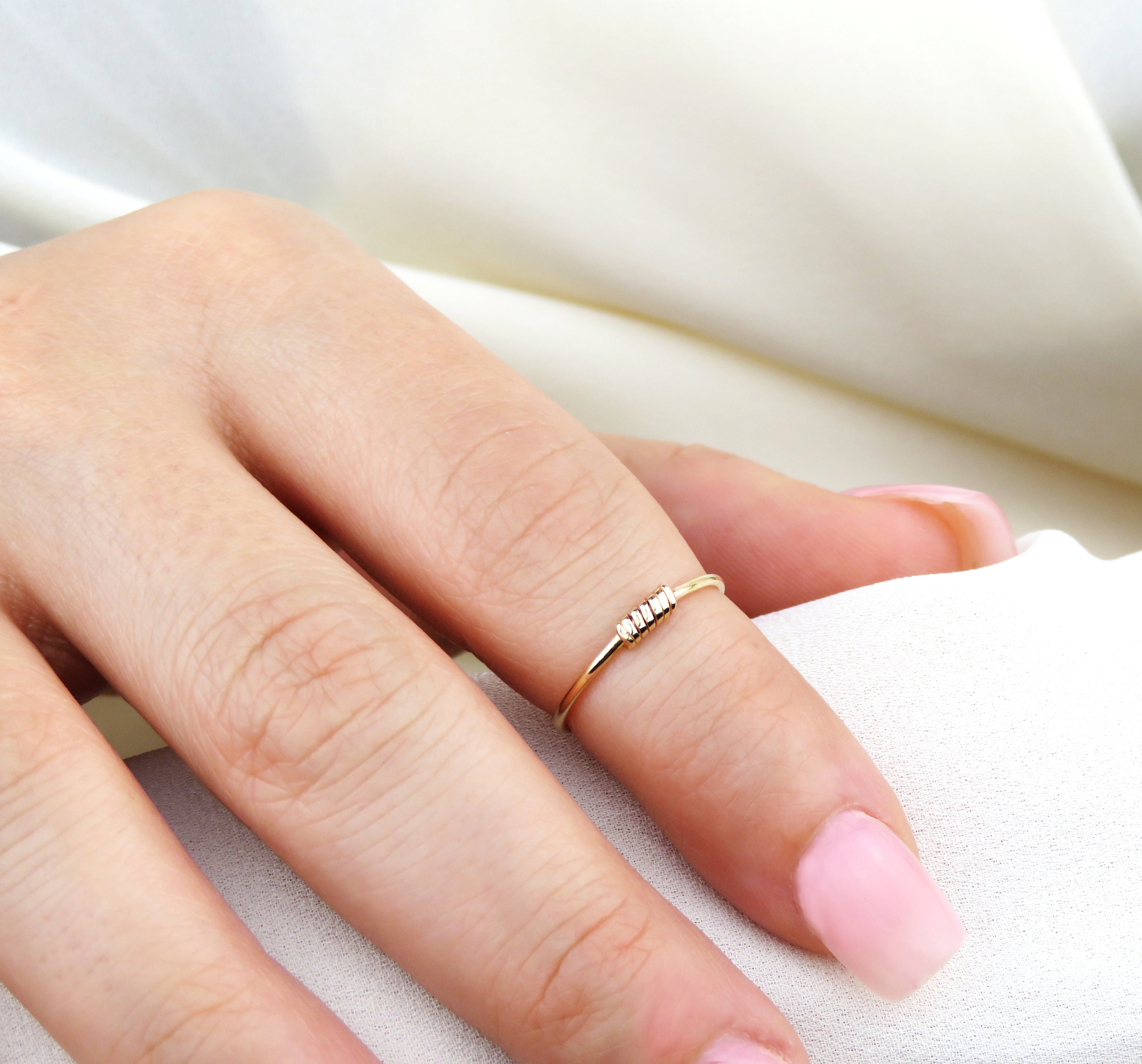 14k Gold Filled Ring Simple Gold Ring Stacking Ring - Etsy