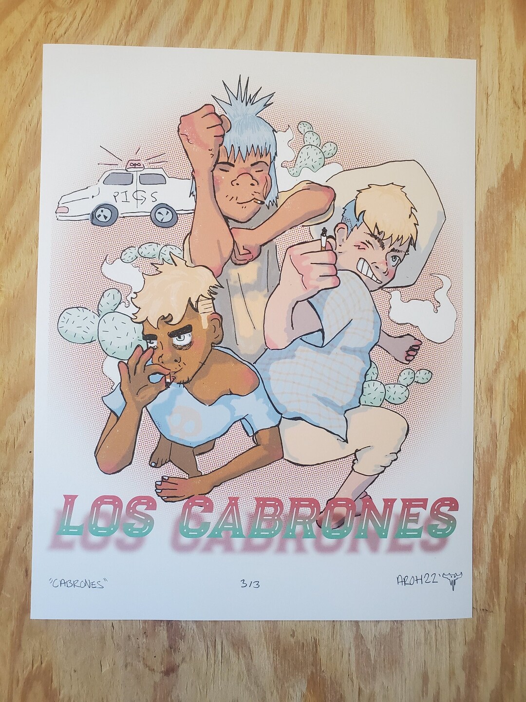 Cabrones Chicano Border Digital Art Print - Etsy