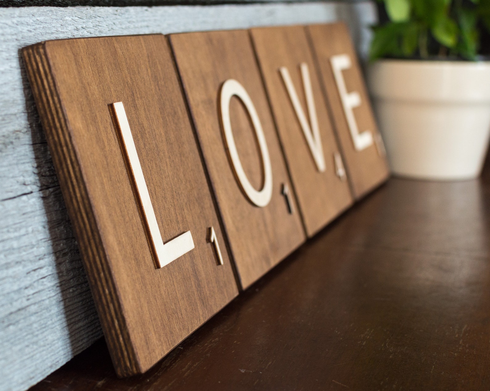 3.5 Large Scrabble Tiles Scrabble Wood Letters | Etsy