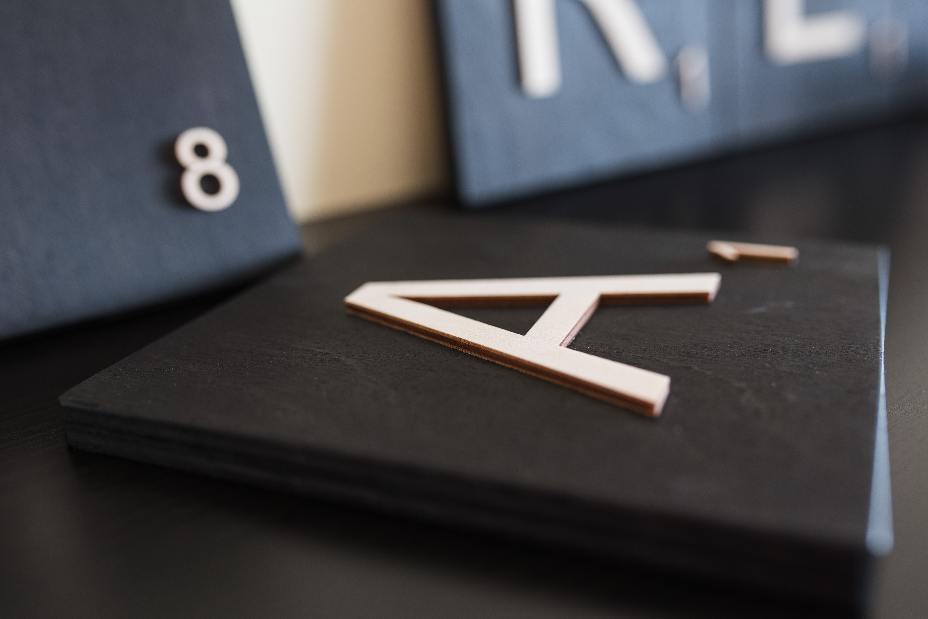 5.5 Large Scrabble Tiles Scrabble Tile Wall Art Letters | Etsy