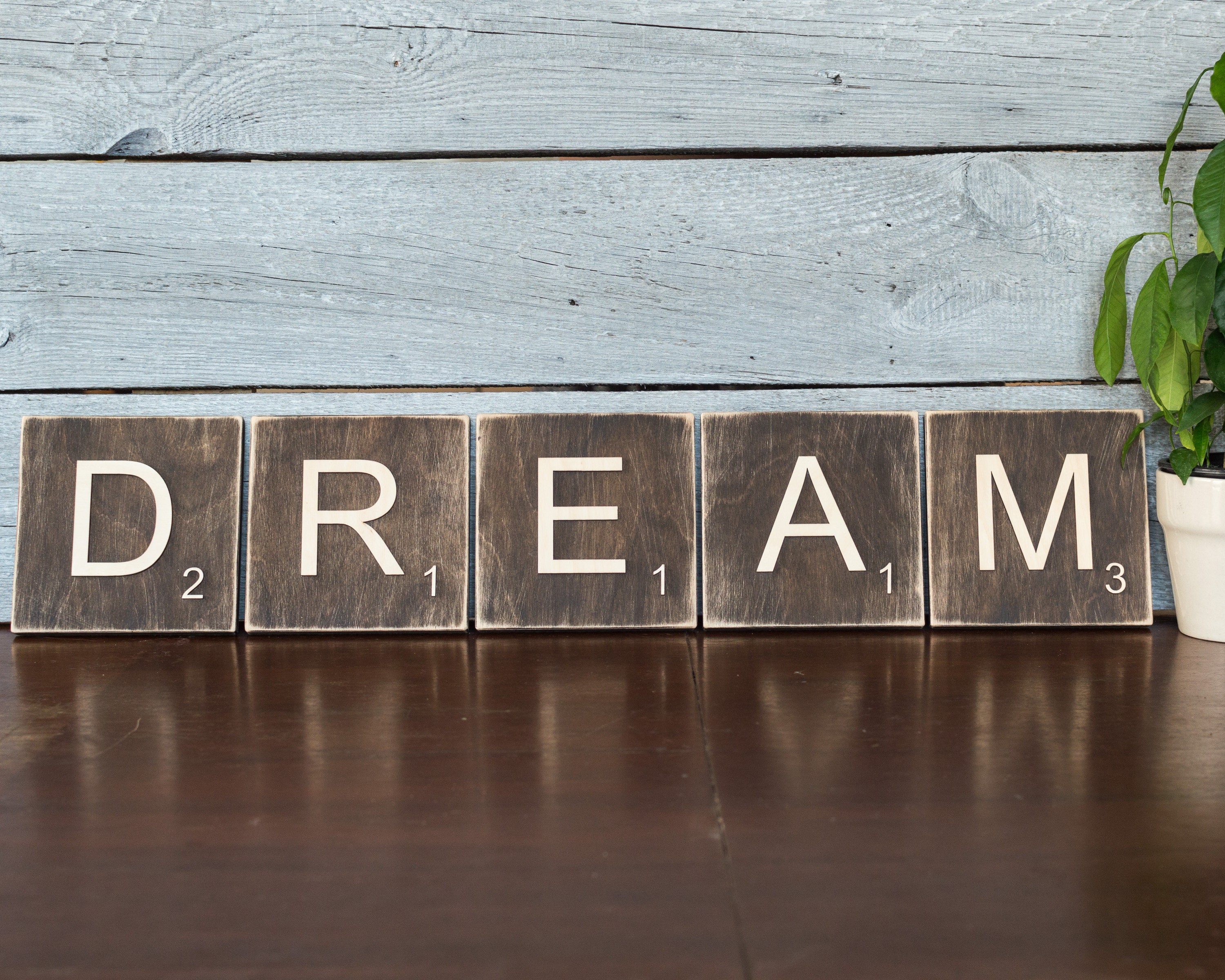 5.5 Large Scrabble Tiles Scrabble Wood Letters | Etsy