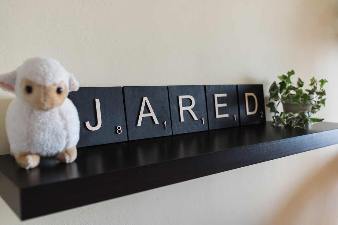 5.5 Large Scrabble Tiles Scrabble Tile Wall Art Letters | Etsy