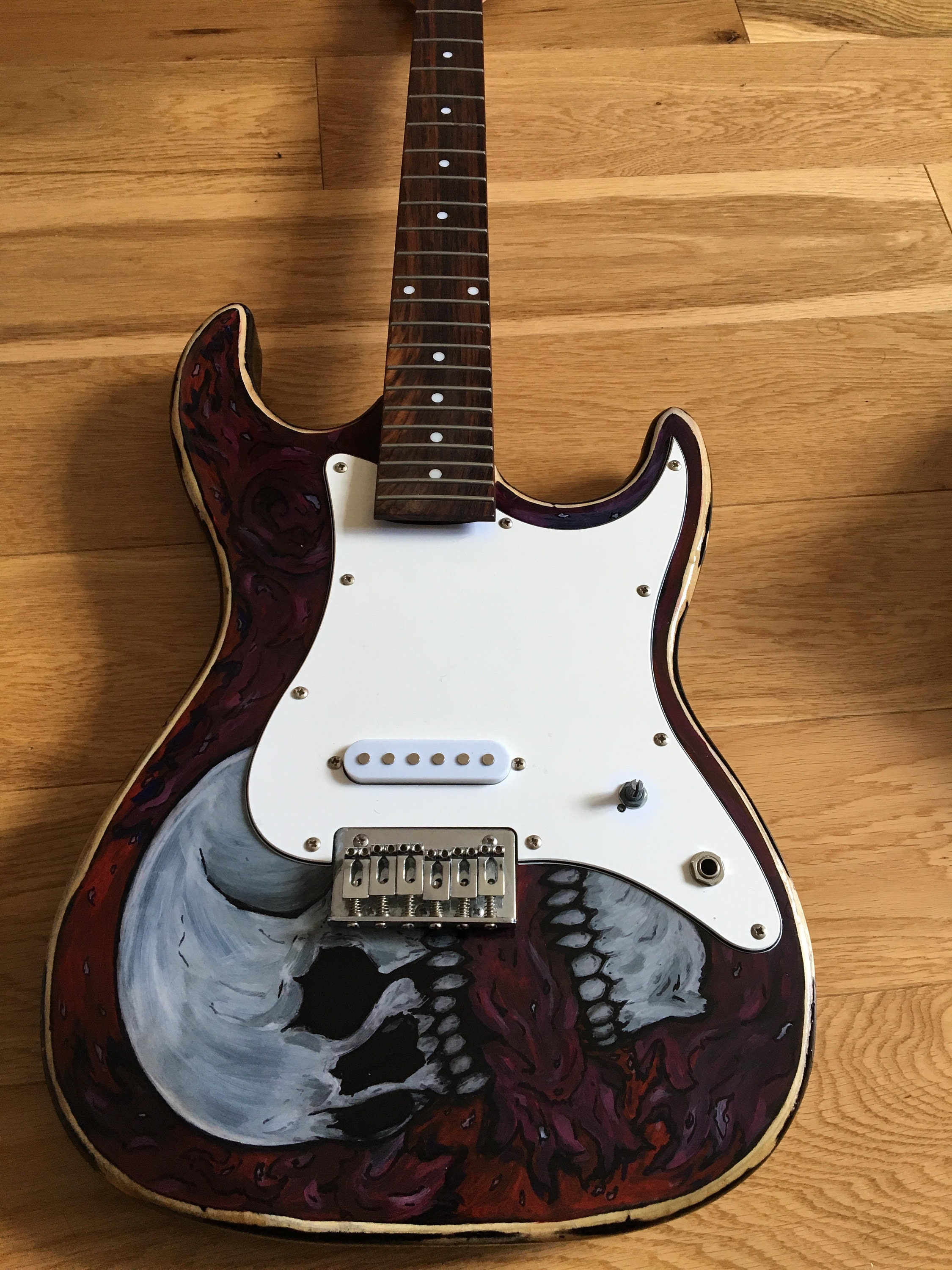 Hand Painted Custom Guitars - Etsy
