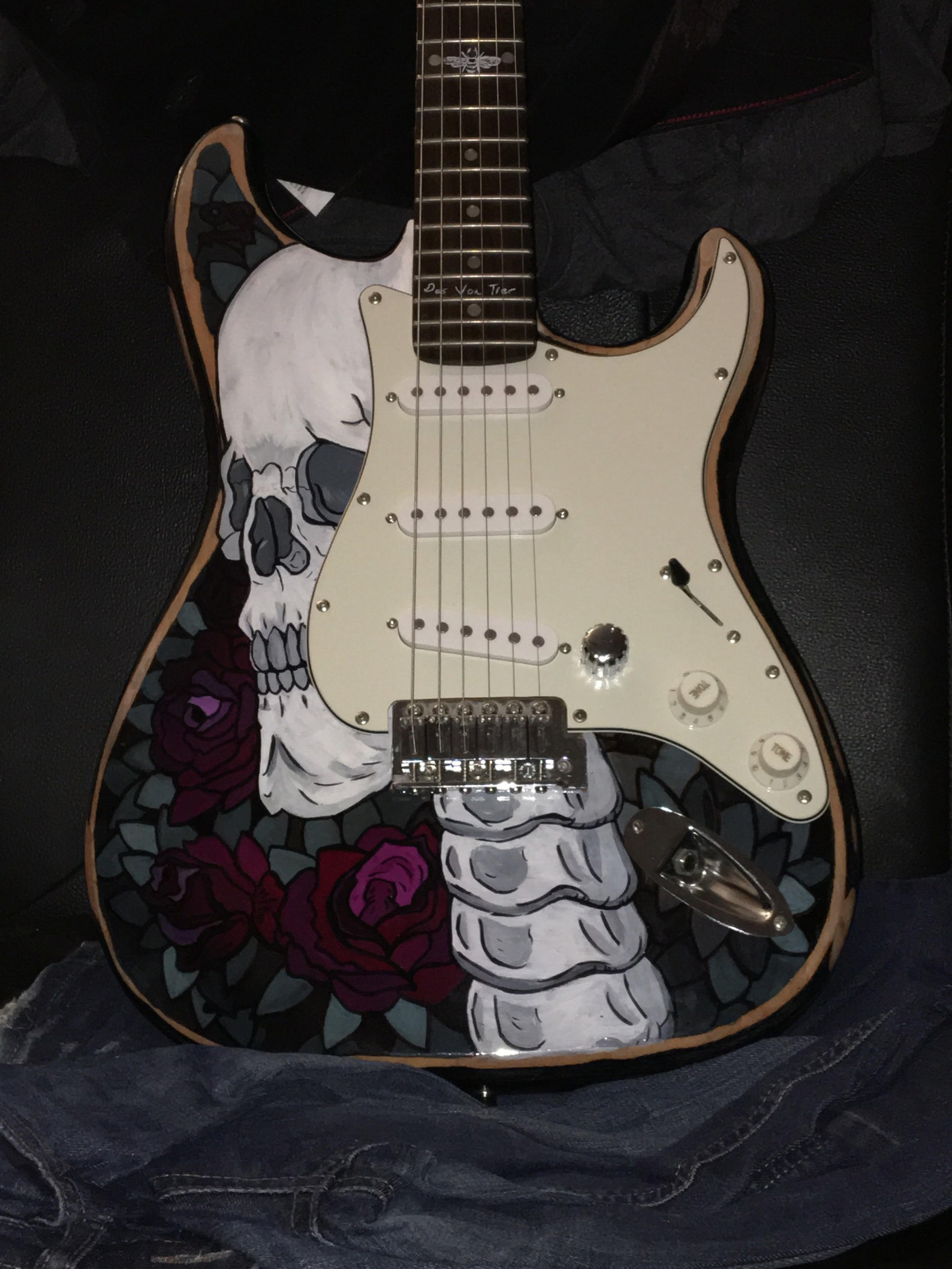 Hand Painted Custom Guitars - Etsy