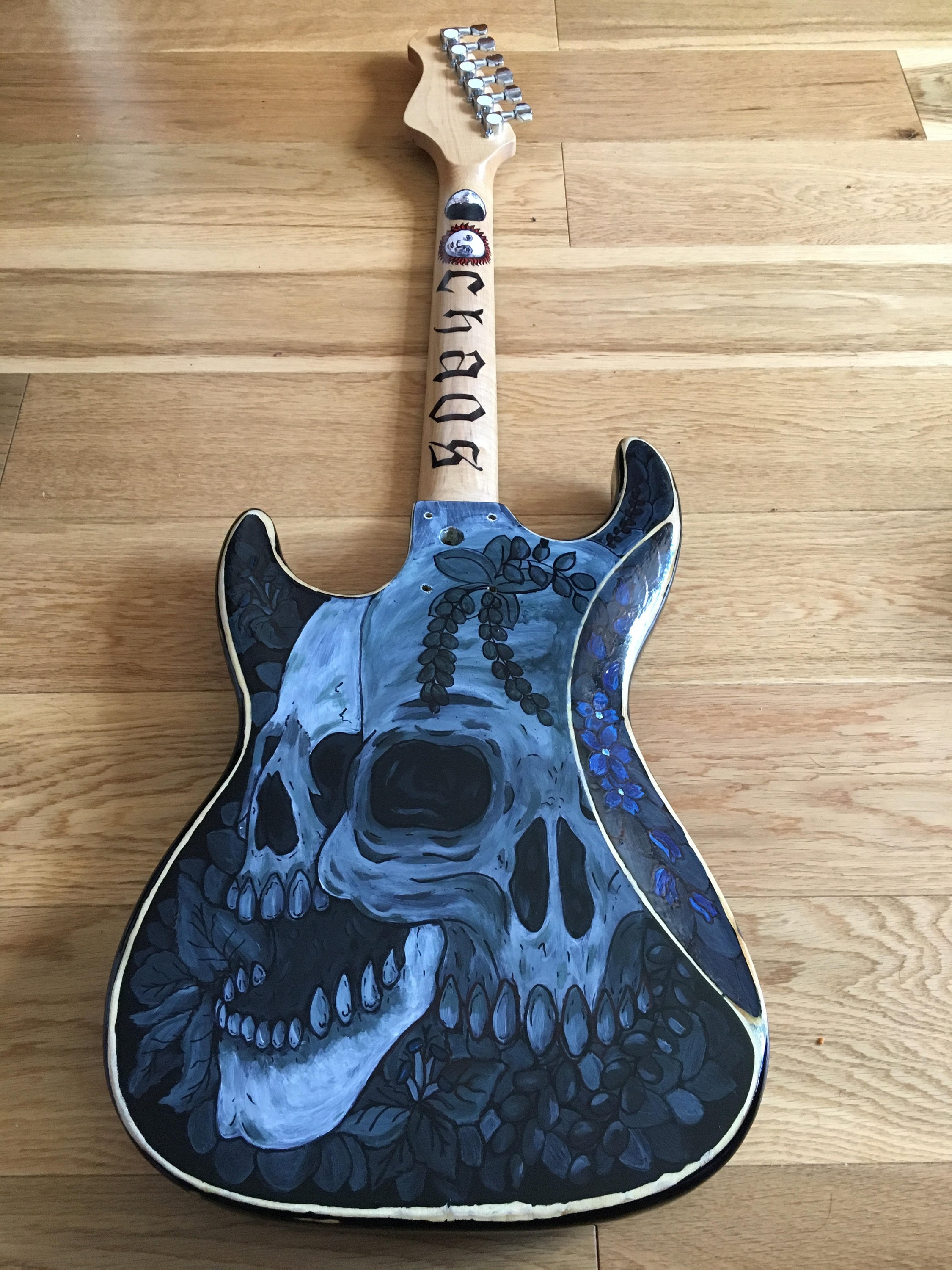 Hand Painted Custom Guitars - Etsy