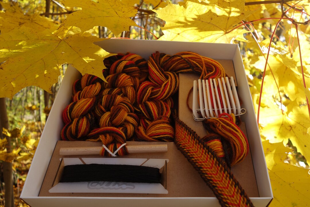 Tablet Weaving Kit, DIY Craft Kit Elementary, Complete Kit for Weaving ...